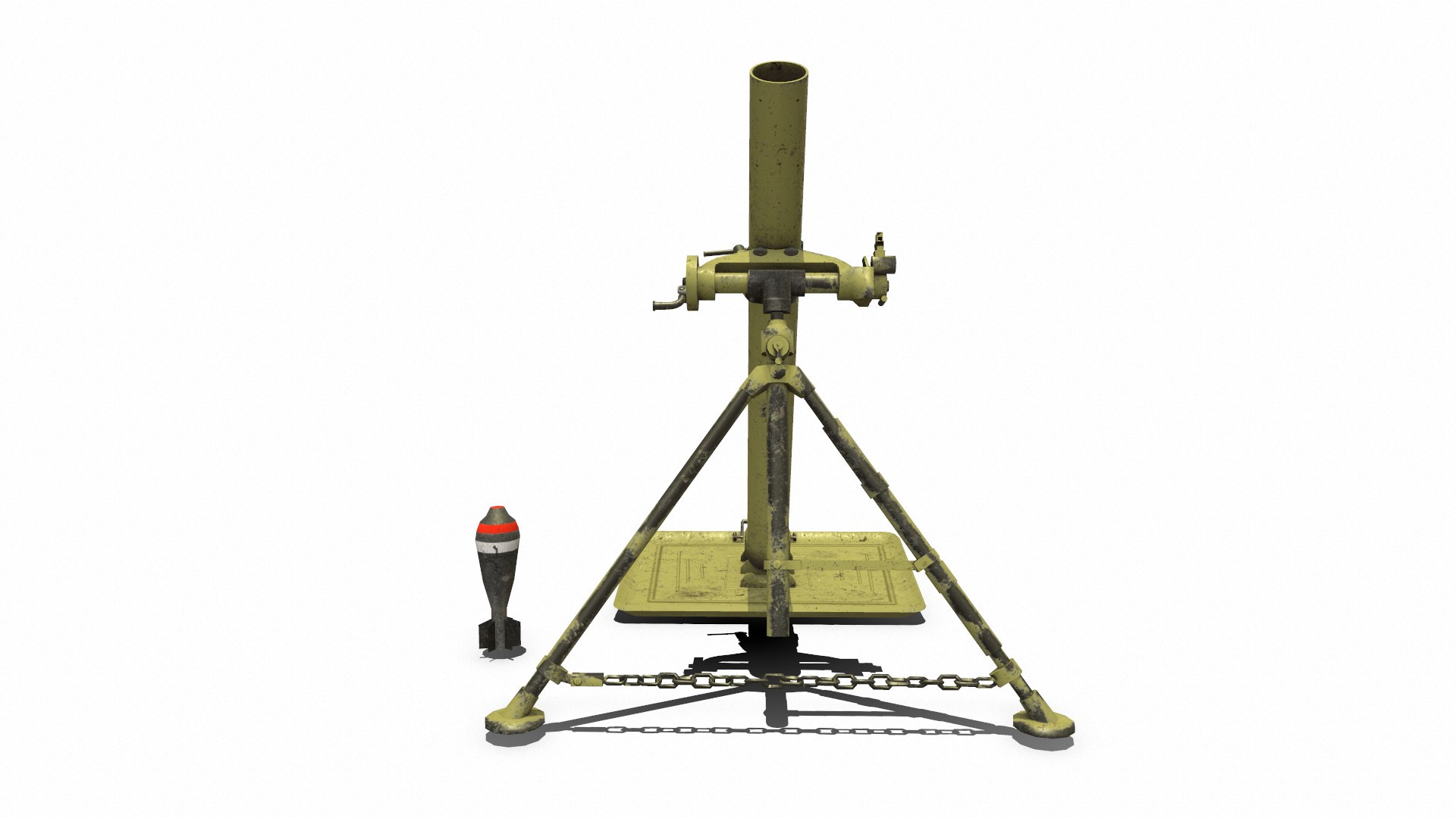 Free 3D Ww1 Mortar Model - TurboSquid 1628703