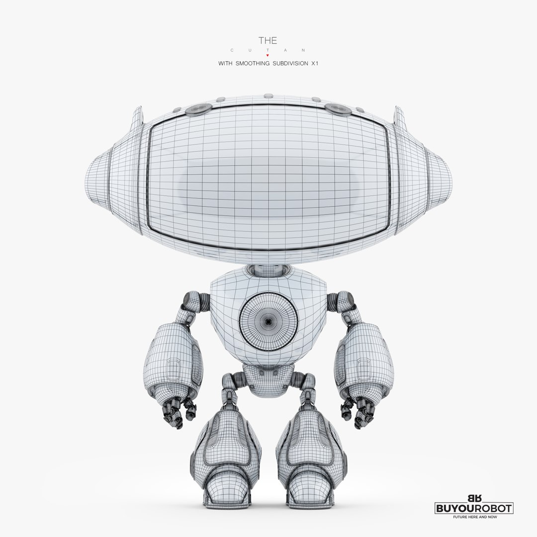 3D cute robotic friendly - TurboSquid 1333326