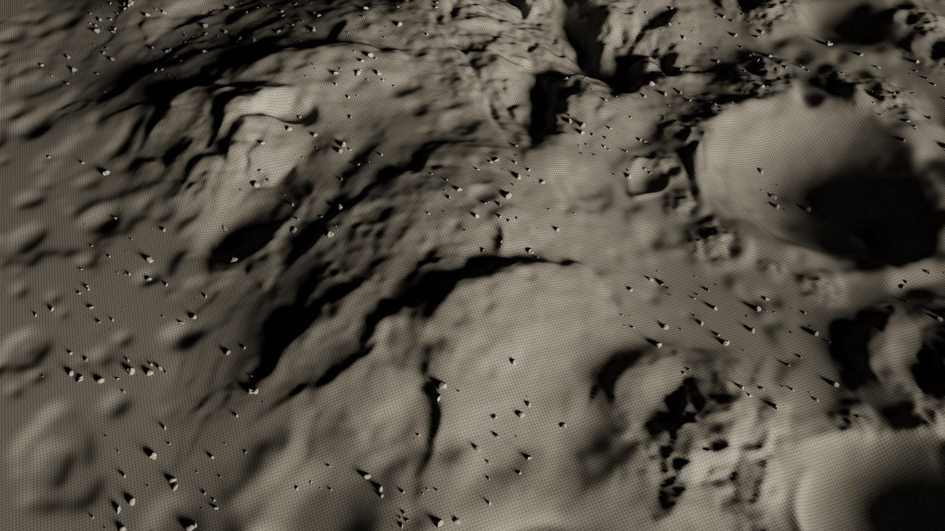 Photorealistic Moon Landscape Scene 3D Model - TurboSquid 1642221