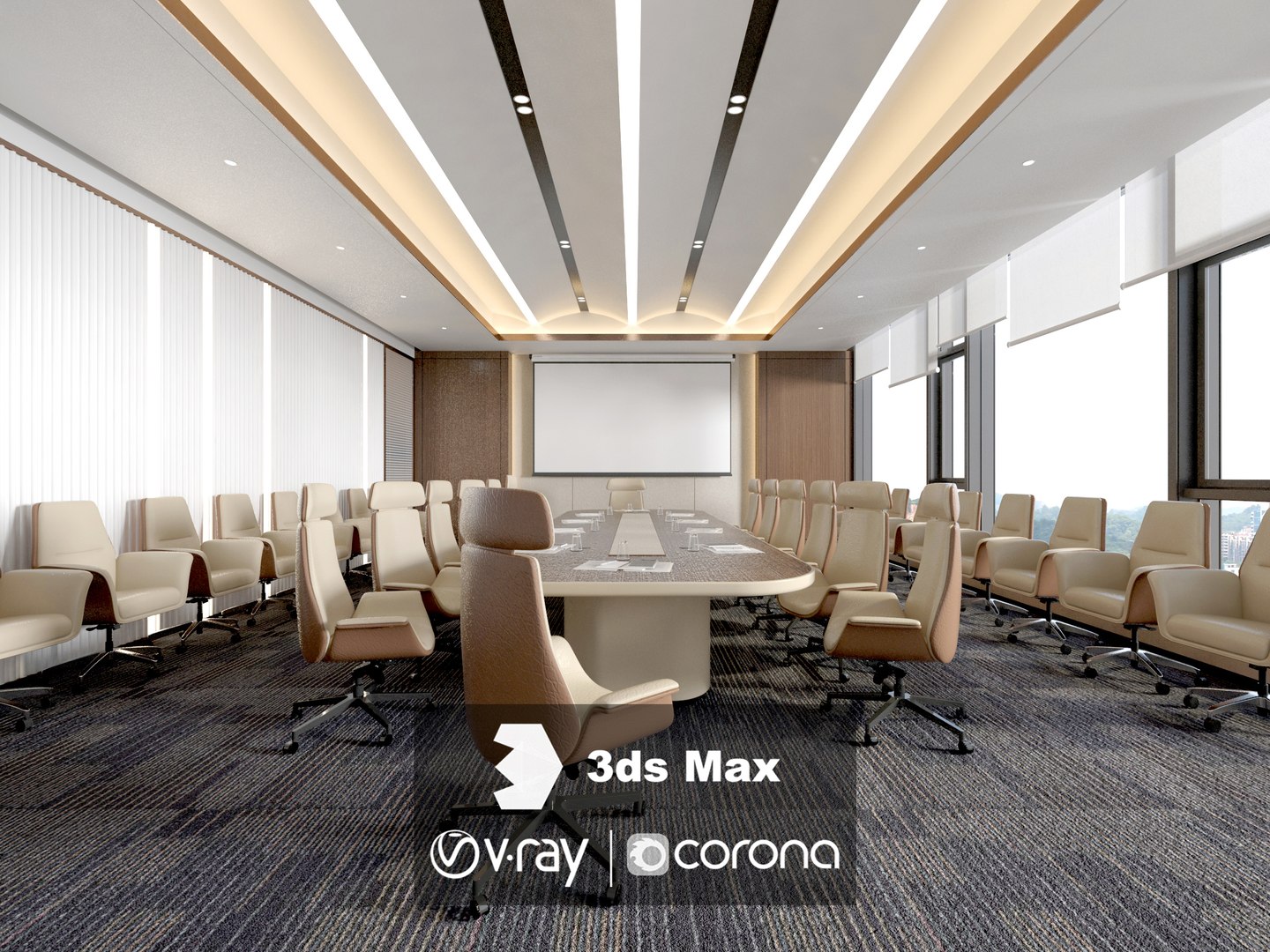 3D Conference Room Model - TurboSquid 2028430