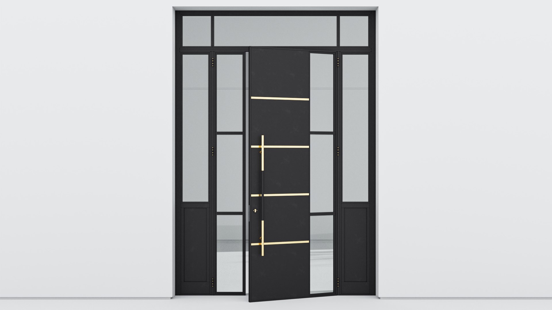 3D Aluminium Door 287 Model - TurboSquid 2052945