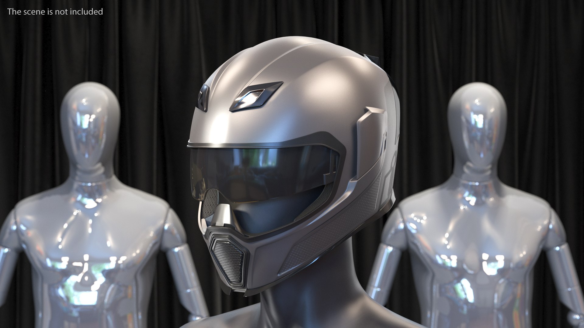 Bike Racing Helmet Grey Model - TurboSquid 2066140