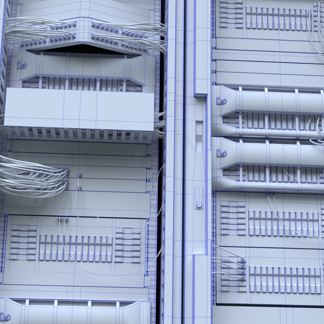 Fully Customizable Data Center 3d Obj