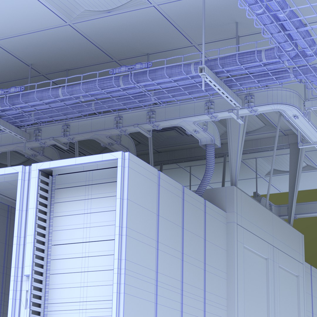 Fully Customizable Data Center 3d Obj