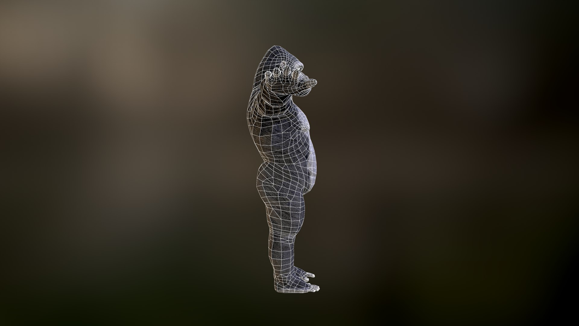3D Model Gorilla Game Ready With Pbr Textures Low-poly - TurboSquid 1713995