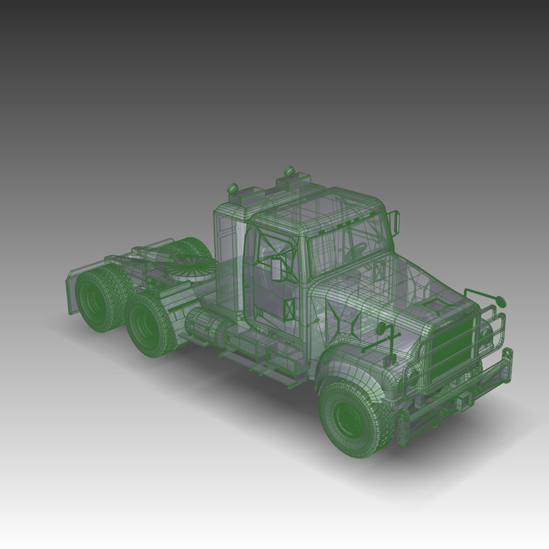 3d Model M915a5 Army Truck