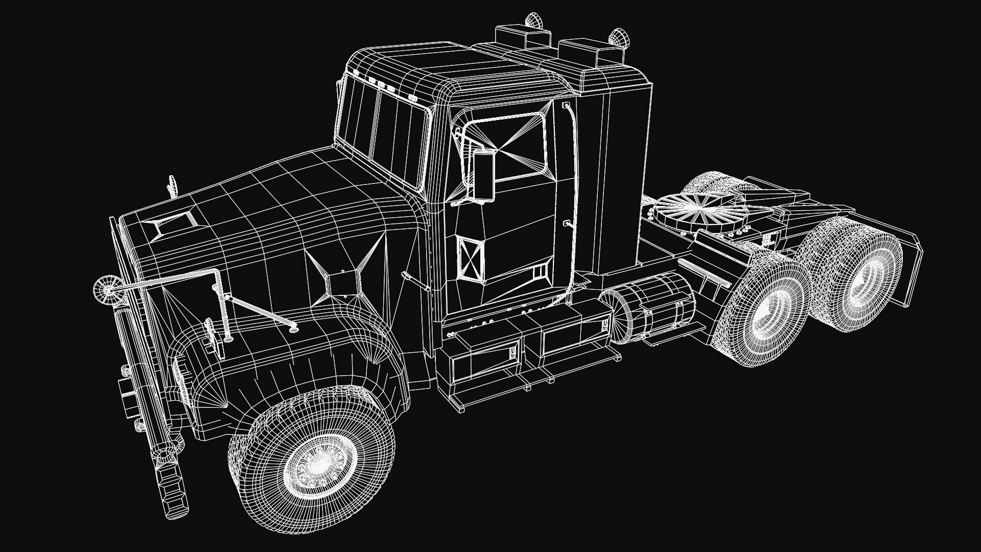 3d Model M915a5 Army Truck