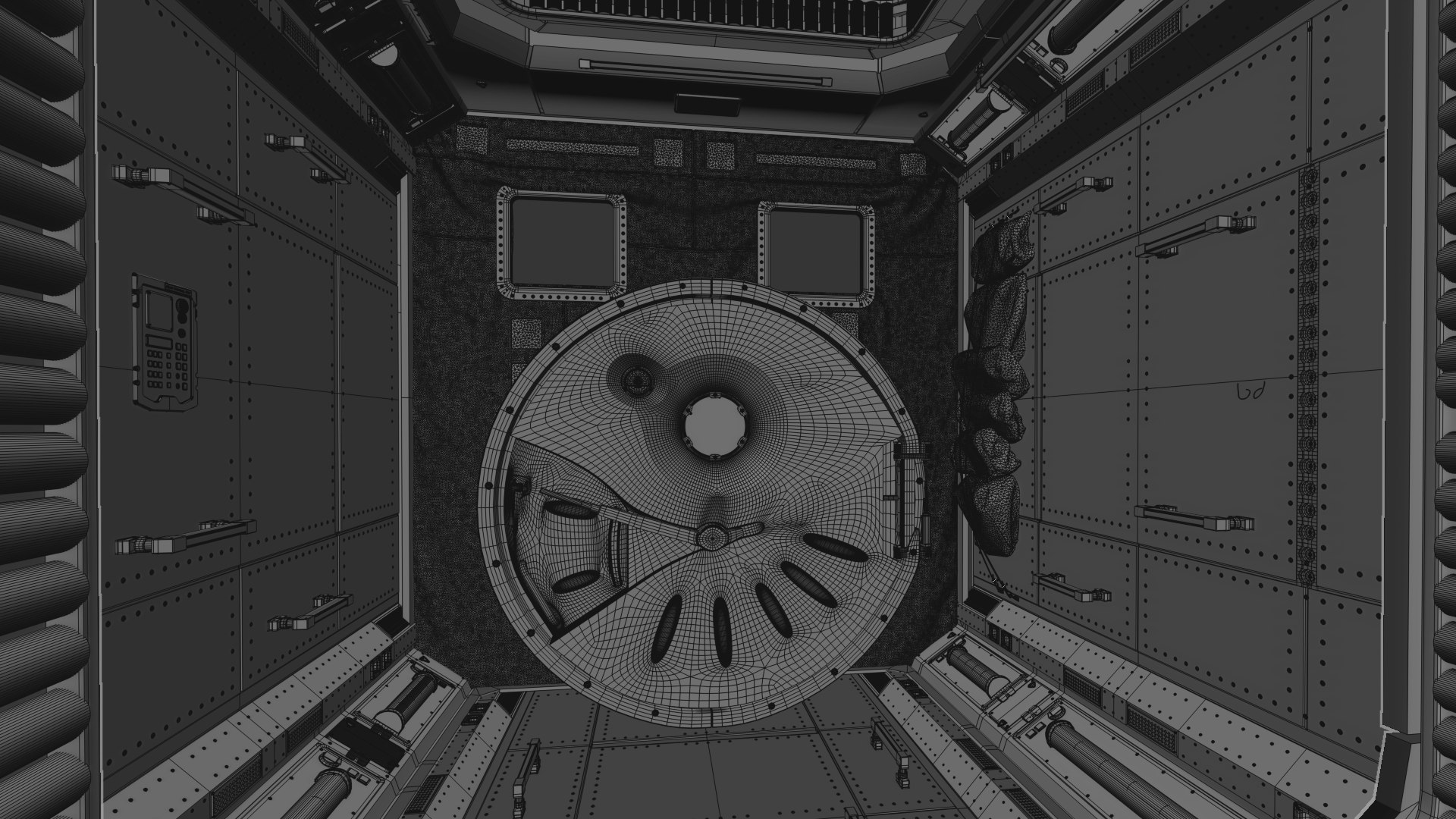 3D ISS Like SpaceStation Interior V2 - TurboSquid 2259984