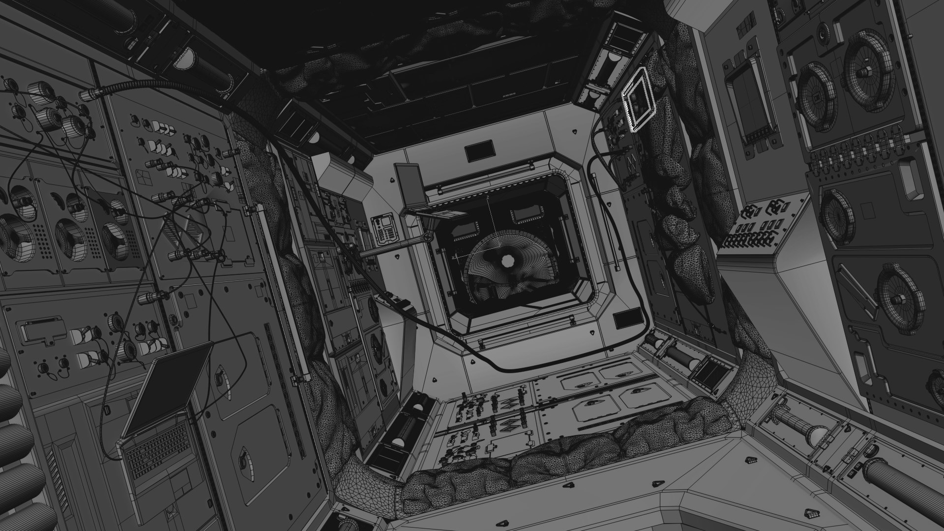 3D ISS Like SpaceStation Interior V2 - TurboSquid 2259984