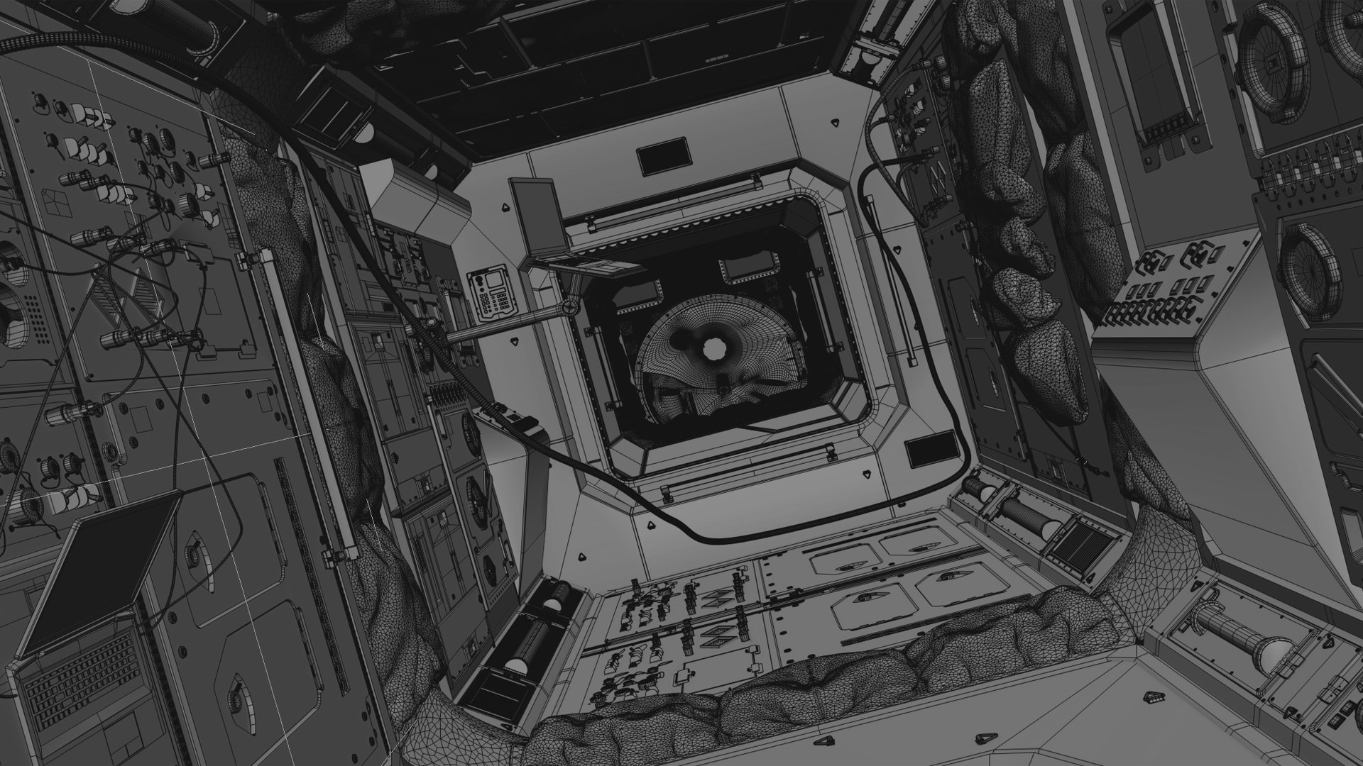 3D ISS Like SpaceStation Interior V2 - TurboSquid 2259984