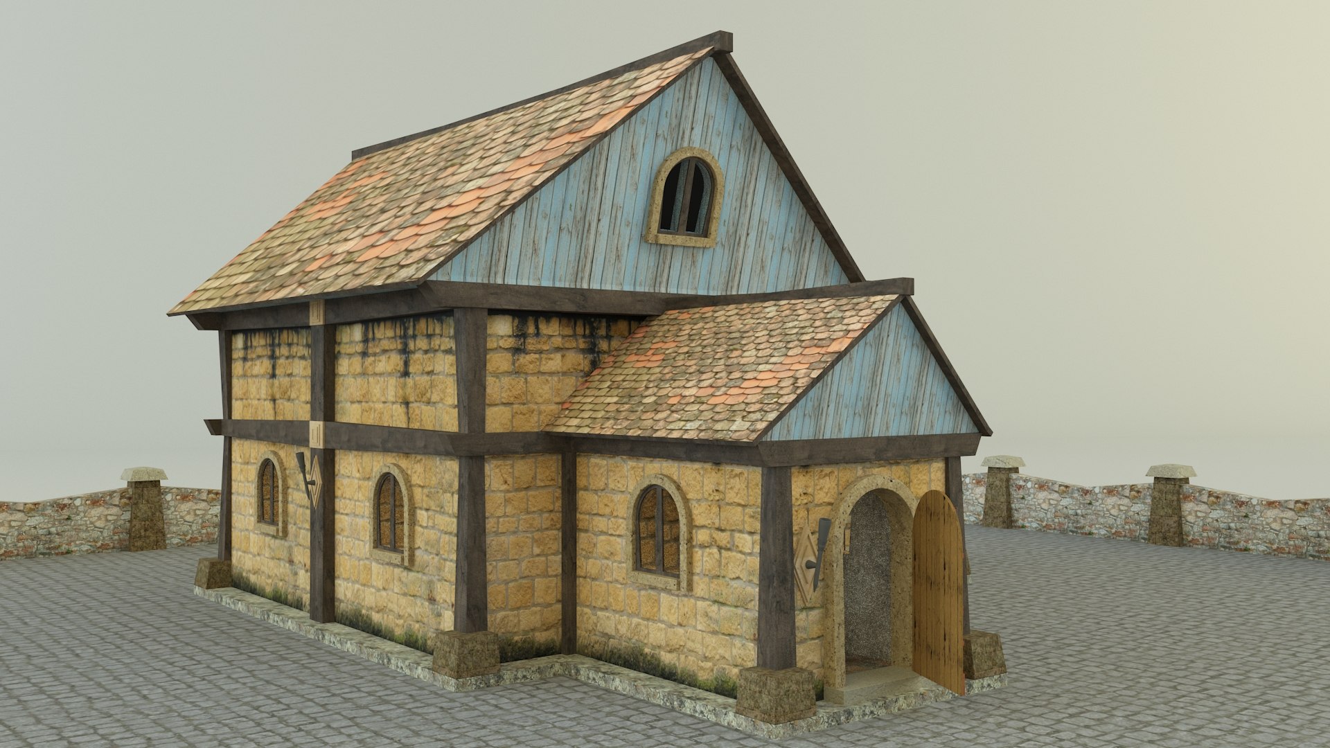 Medieval House Model 3D Model - TurboSquid 2255855