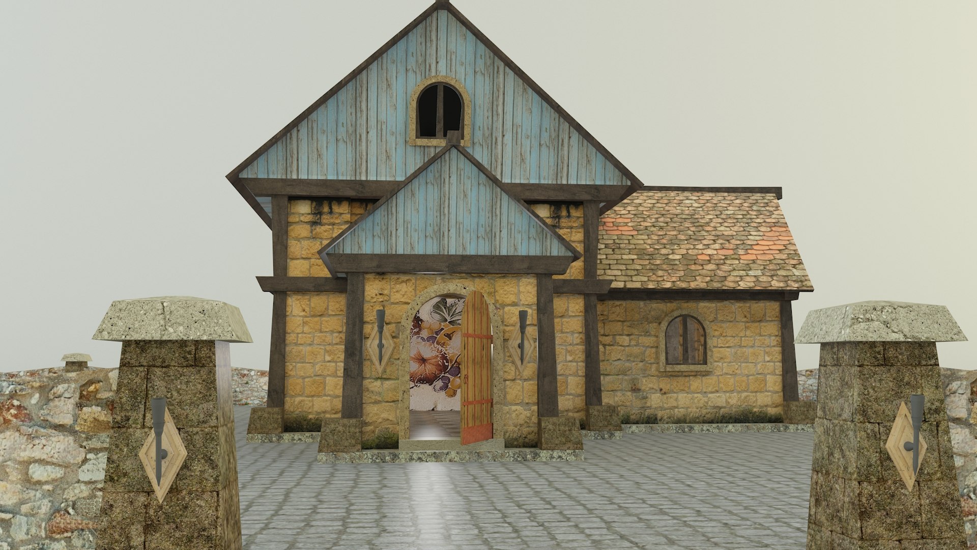 Medieval House Model 3D Model - TurboSquid 2255855