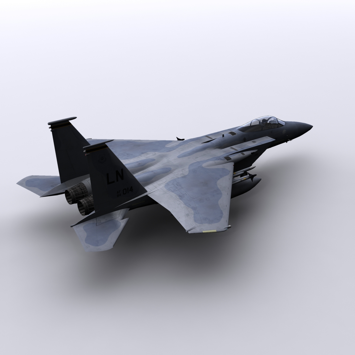 f-15 eagle fighter f-15c 3d model