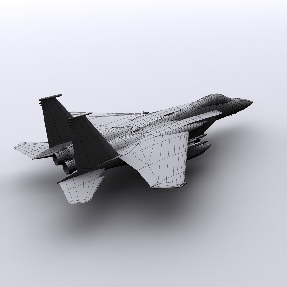 f-15 eagle fighter f-15c 3d model