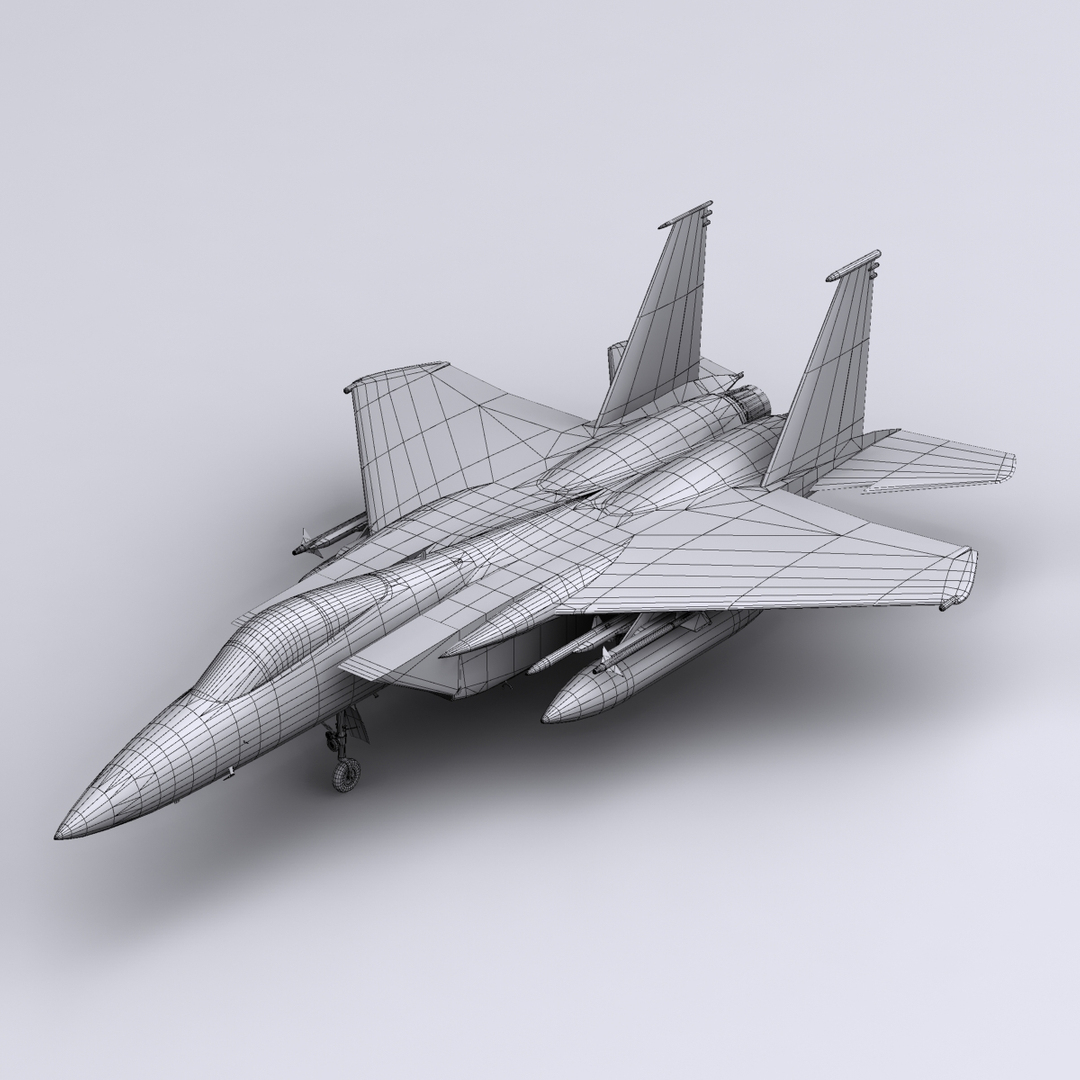 f-15 eagle fighter f-15c 3d model