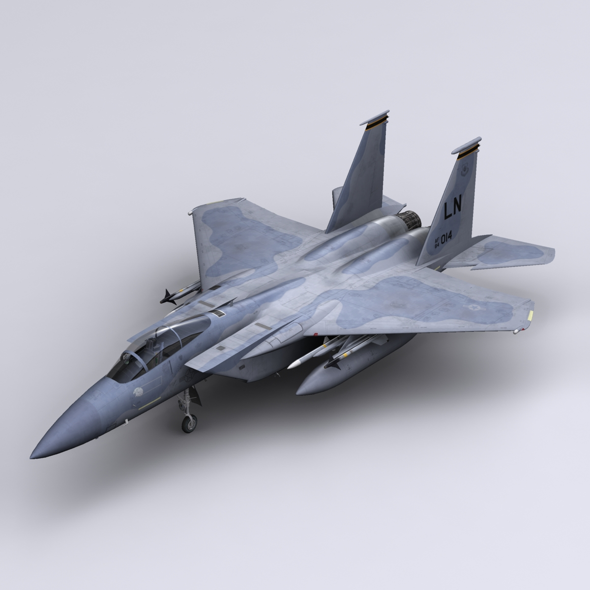 f-15 eagle fighter f-15c 3d model
