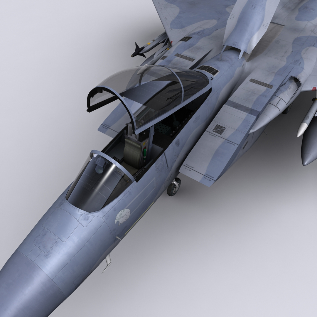 f-15 eagle fighter f-15c 3d model