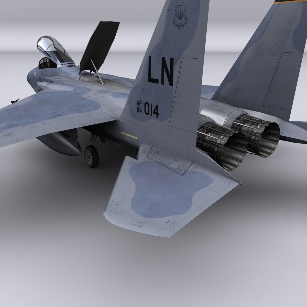 f-15 eagle fighter f-15c 3d model