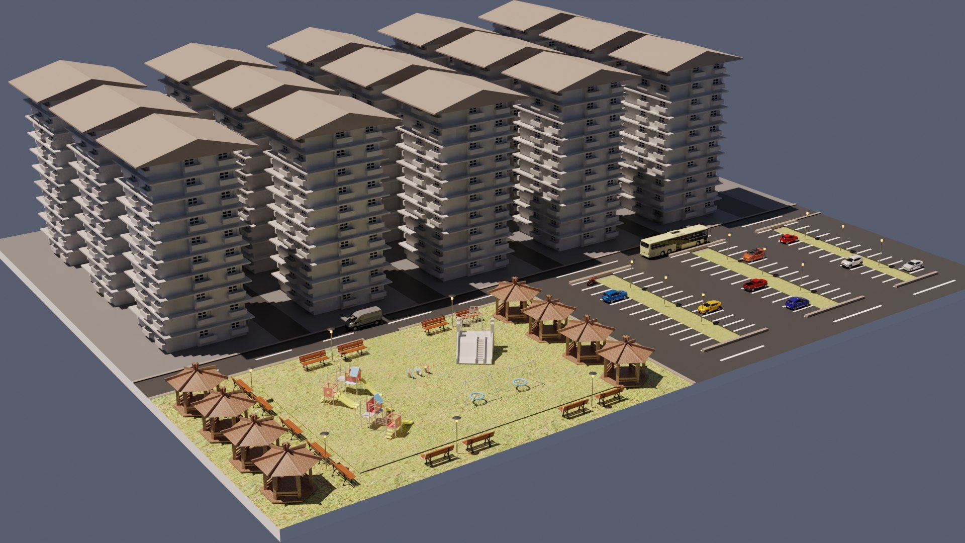 3D Buildings model - TurboSquid 1726674