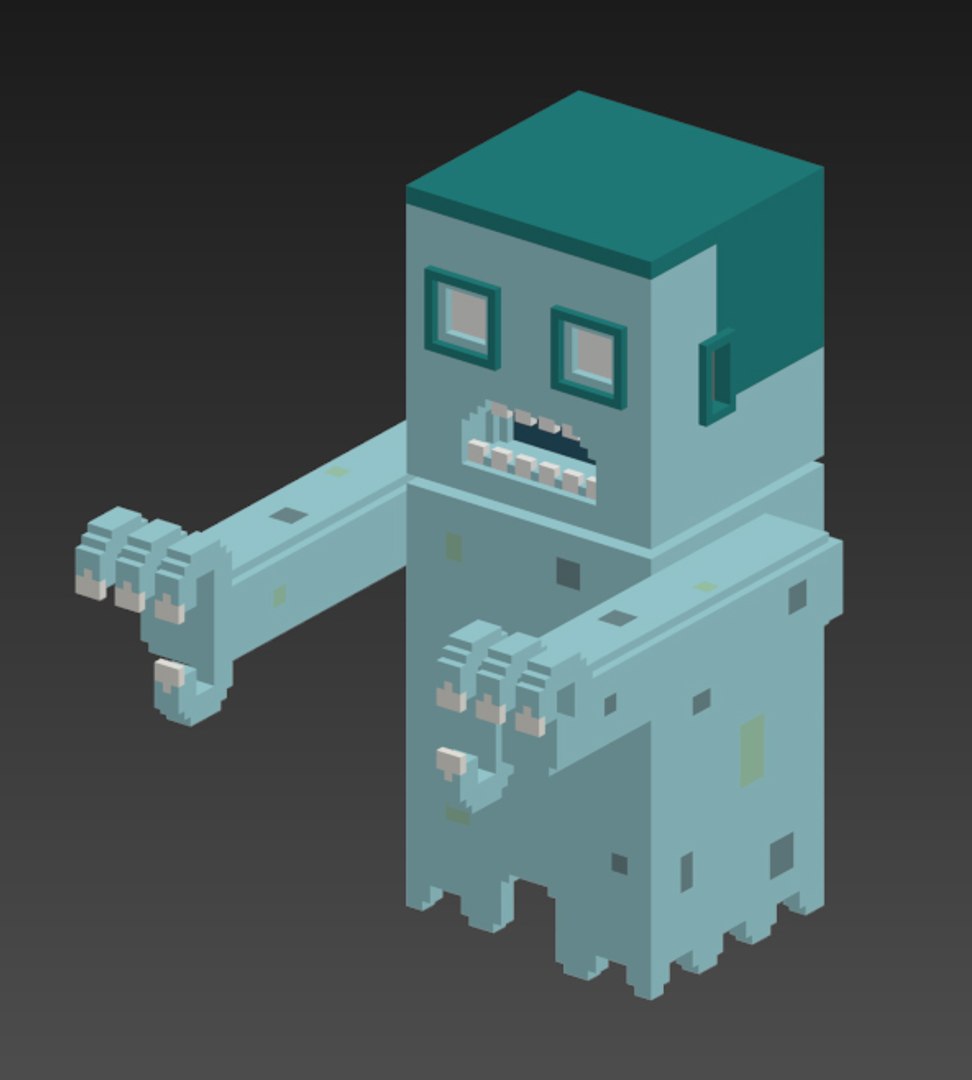 Voxel Ghost Magicavoxel Model - TurboSquid 1342664