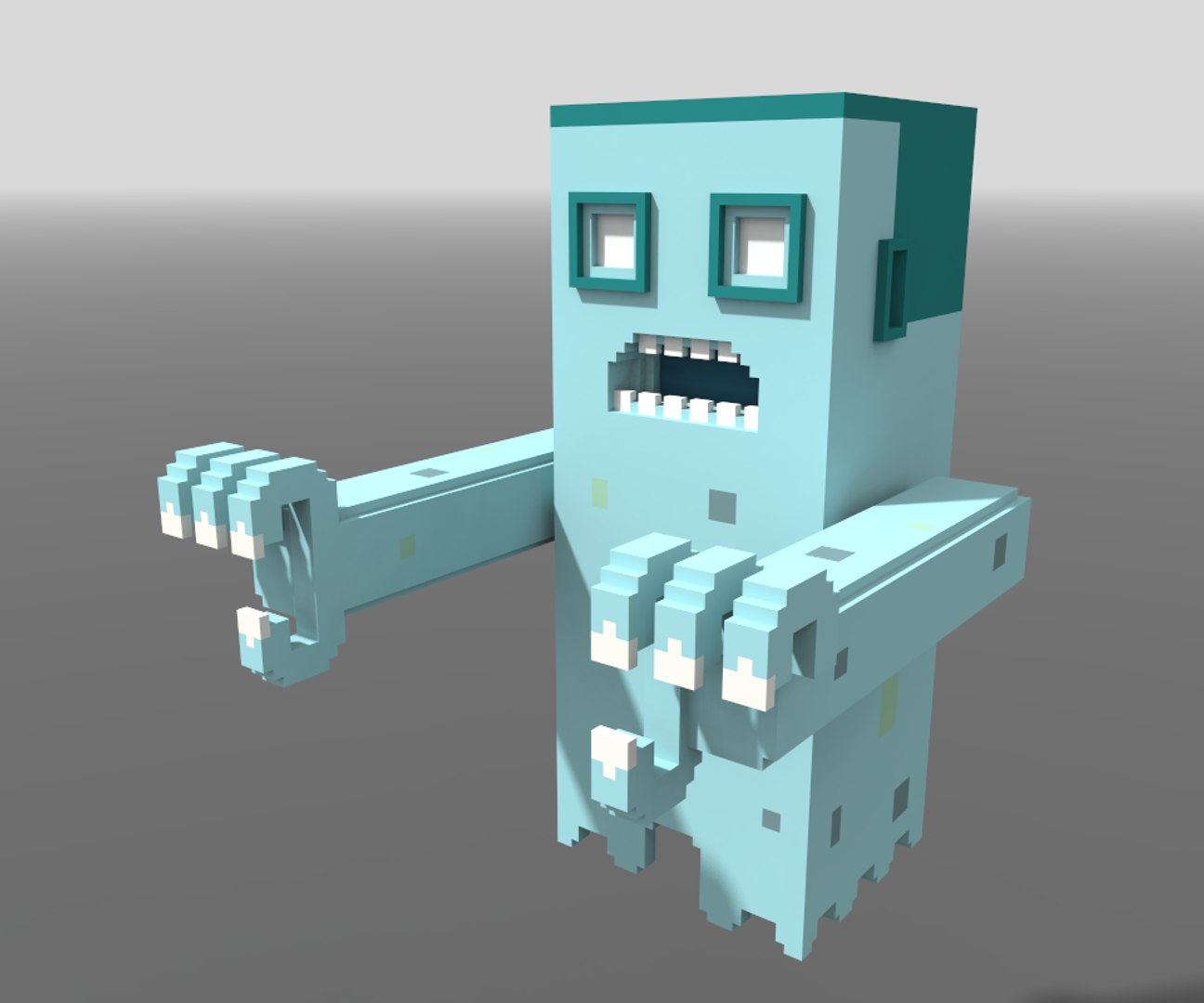 Voxel Ghost Magicavoxel Model - TurboSquid 1342664