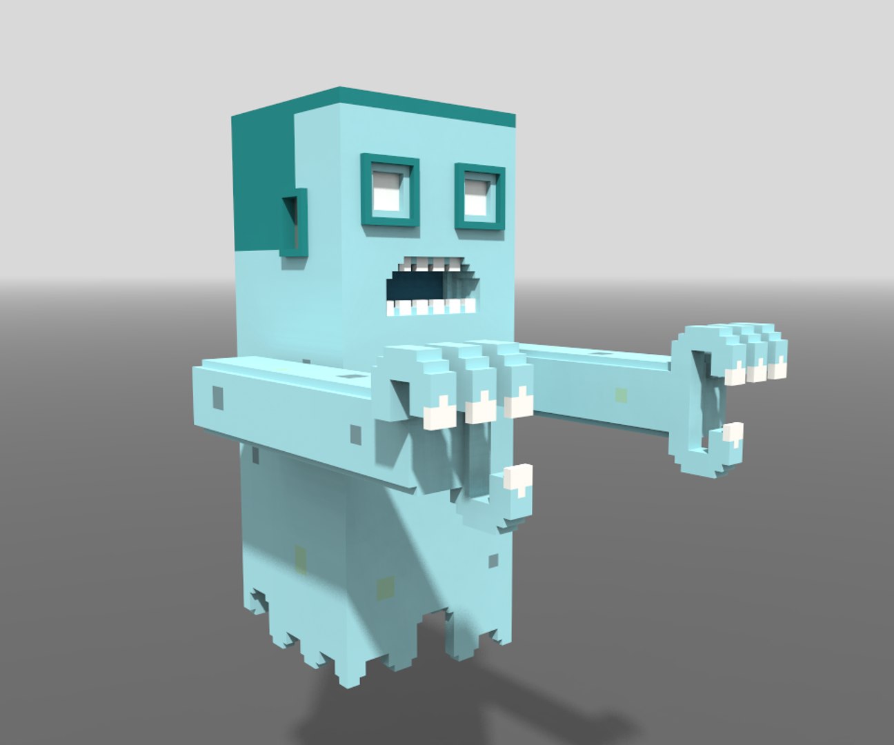 Voxel Ghost Magicavoxel Model - TurboSquid 1342664