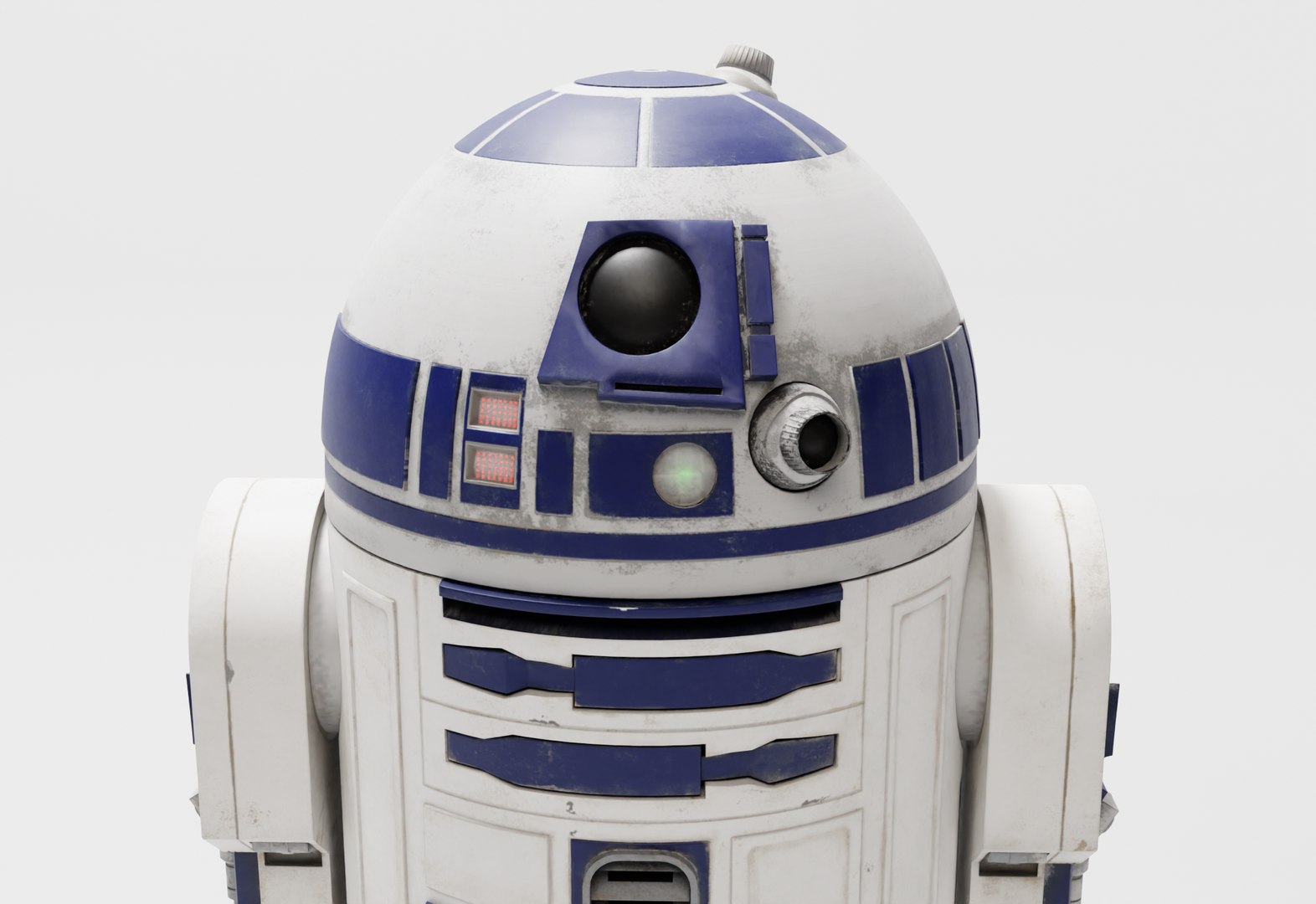 3D Low Poly R2-D2 -Rigged And Textured Low-poly - TurboSquid 2144739