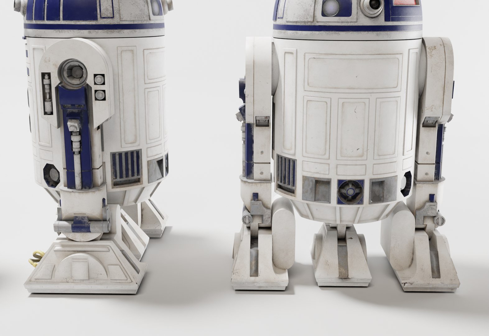 3D Low Poly R2-D2 -Rigged And Textured Low-poly - TurboSquid 2144739