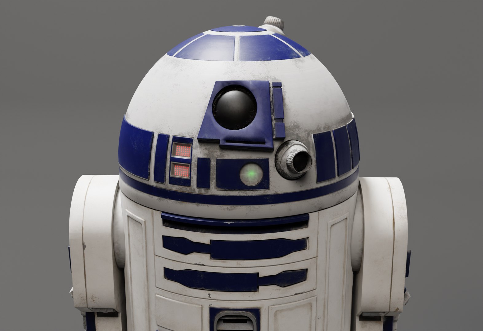 3D Low Poly R2-D2 -Rigged And Textured Low-poly - TurboSquid 2144739