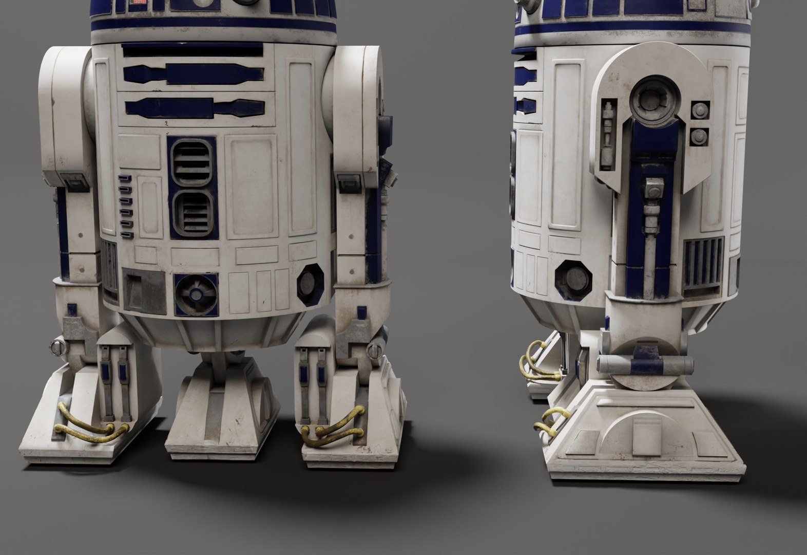 3D Low Poly R2-D2 -Rigged And Textured Low-poly - TurboSquid 2144739