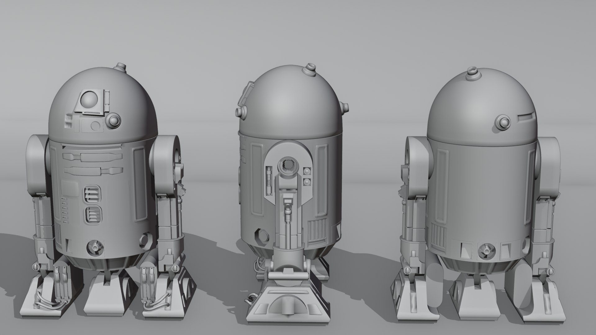 3D Low Poly R2-D2 -Rigged And Textured Low-poly - TurboSquid 2144739