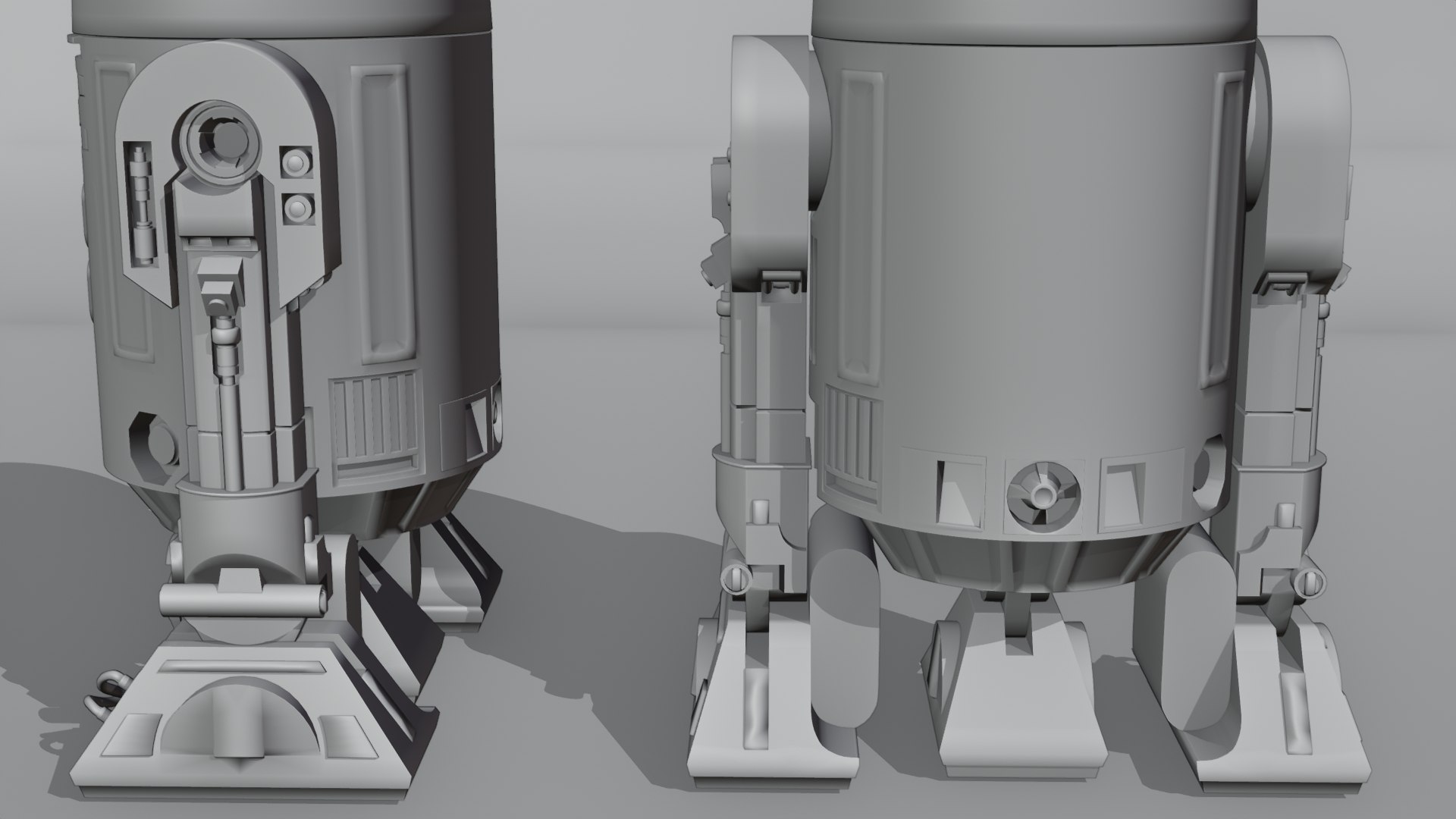 3D Low Poly R2-D2 -Rigged And Textured Low-poly - TurboSquid 2144739