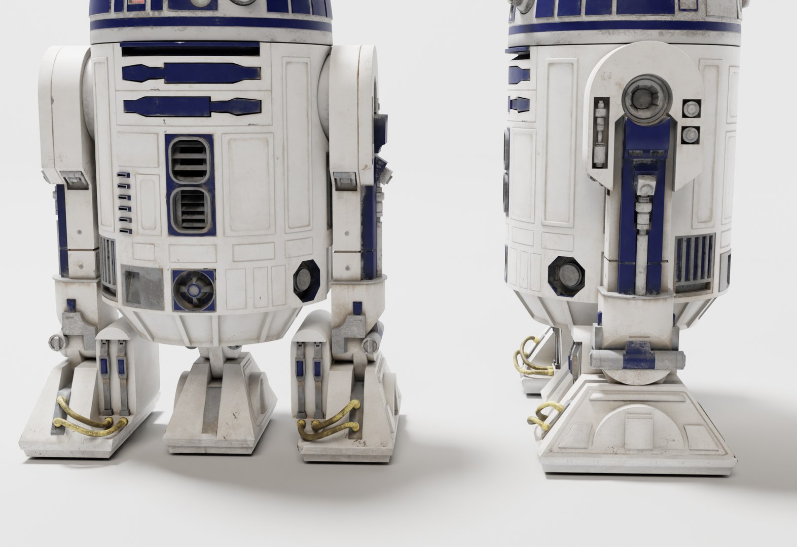 3D Low Poly R2-D2 -Rigged And Textured Low-poly - TurboSquid 2144739