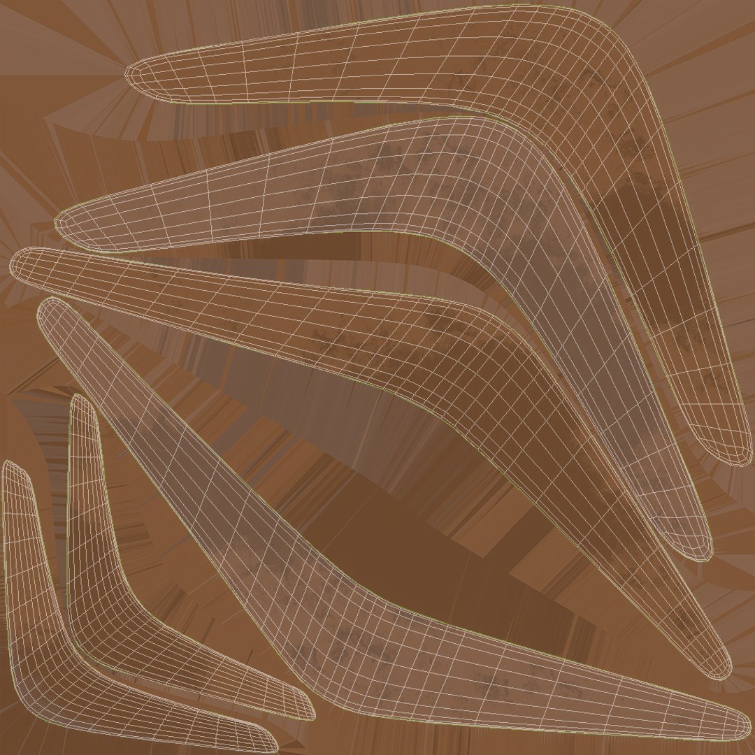 3D Modern Abstract Boomerang Sculpture - TurboSquid 2284316