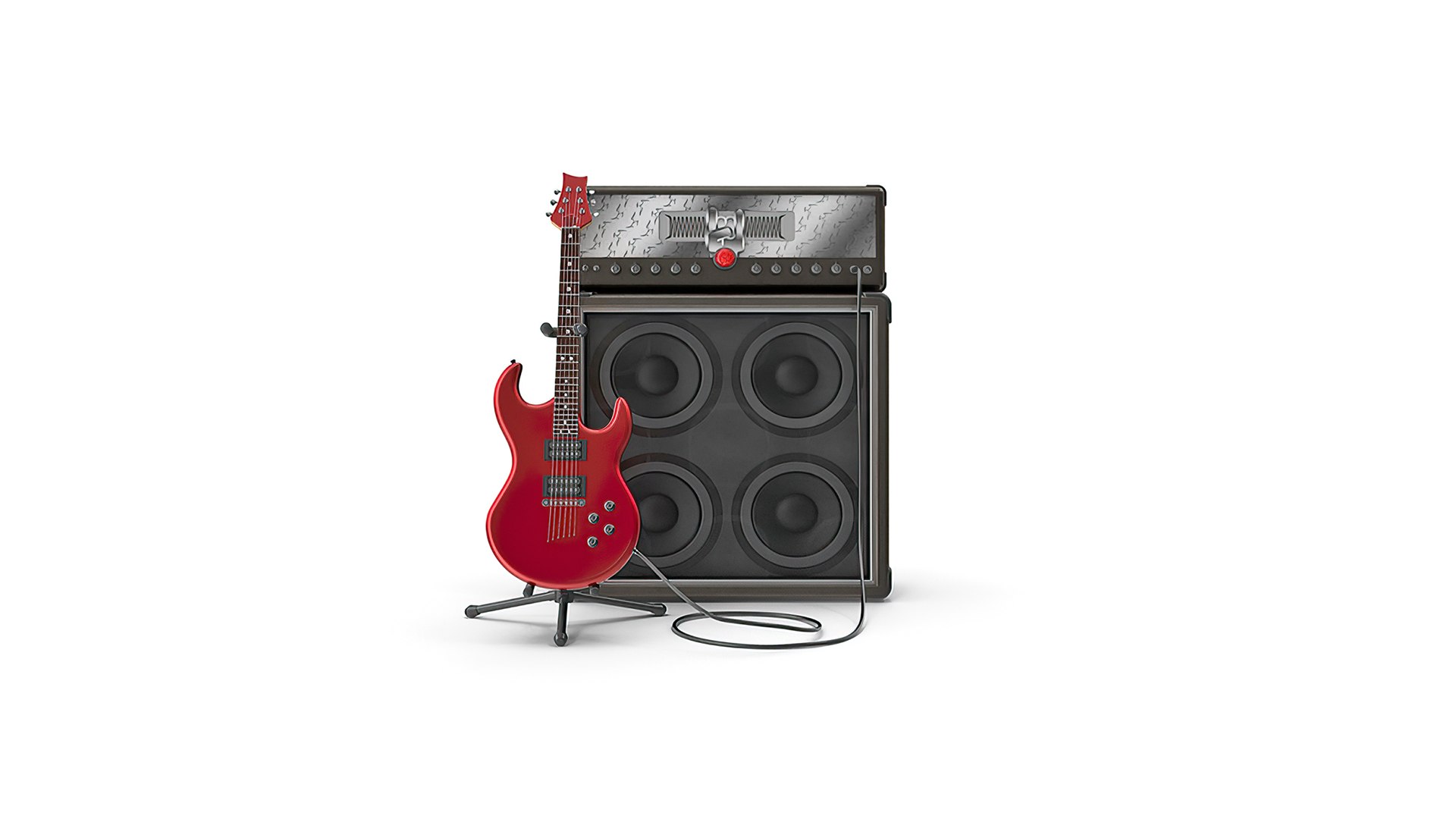 3D Electric Guitar Amplifier And Cabinet - TurboSquid 2132977
