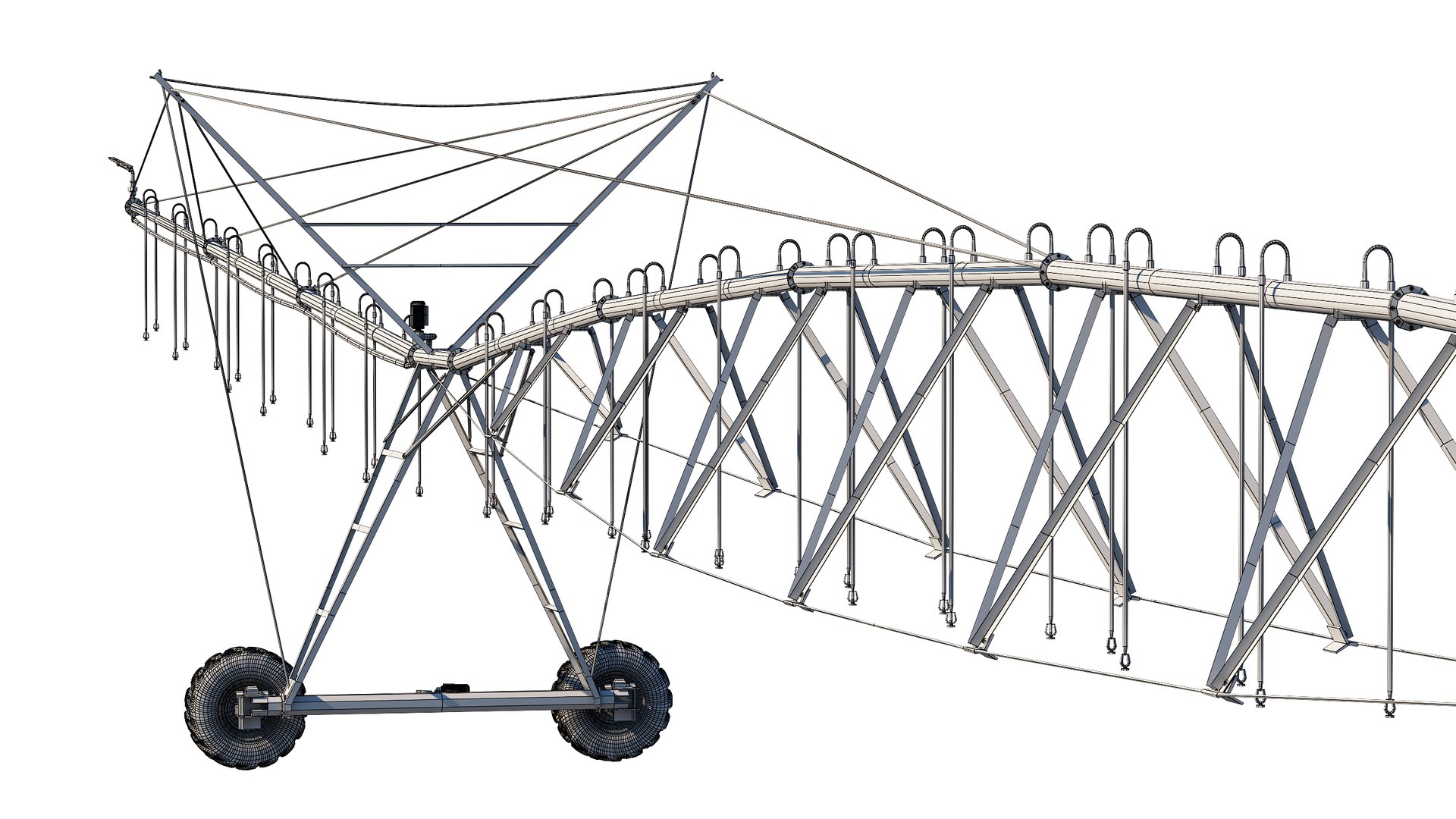 Center Pivot Irrigation 3D Model - TurboSquid 1523086