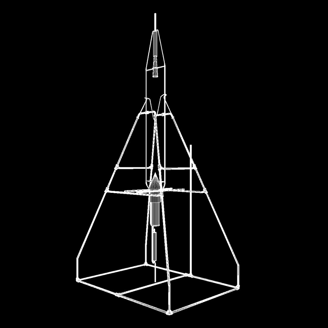 3d Model Of Rocket Robert Goddard Liquid