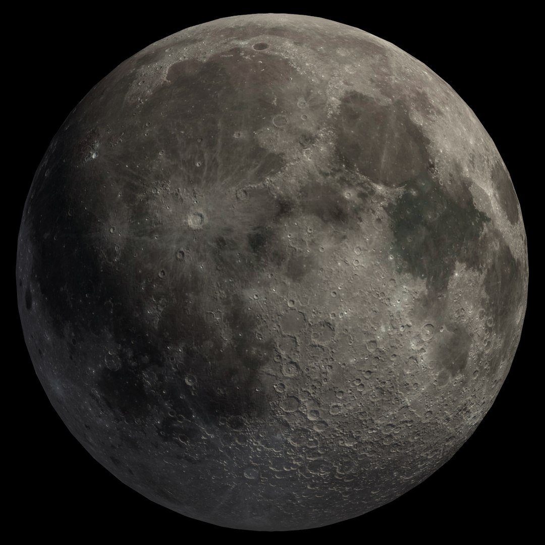 3D Moon Uv Mapped - TurboSquid 1541603