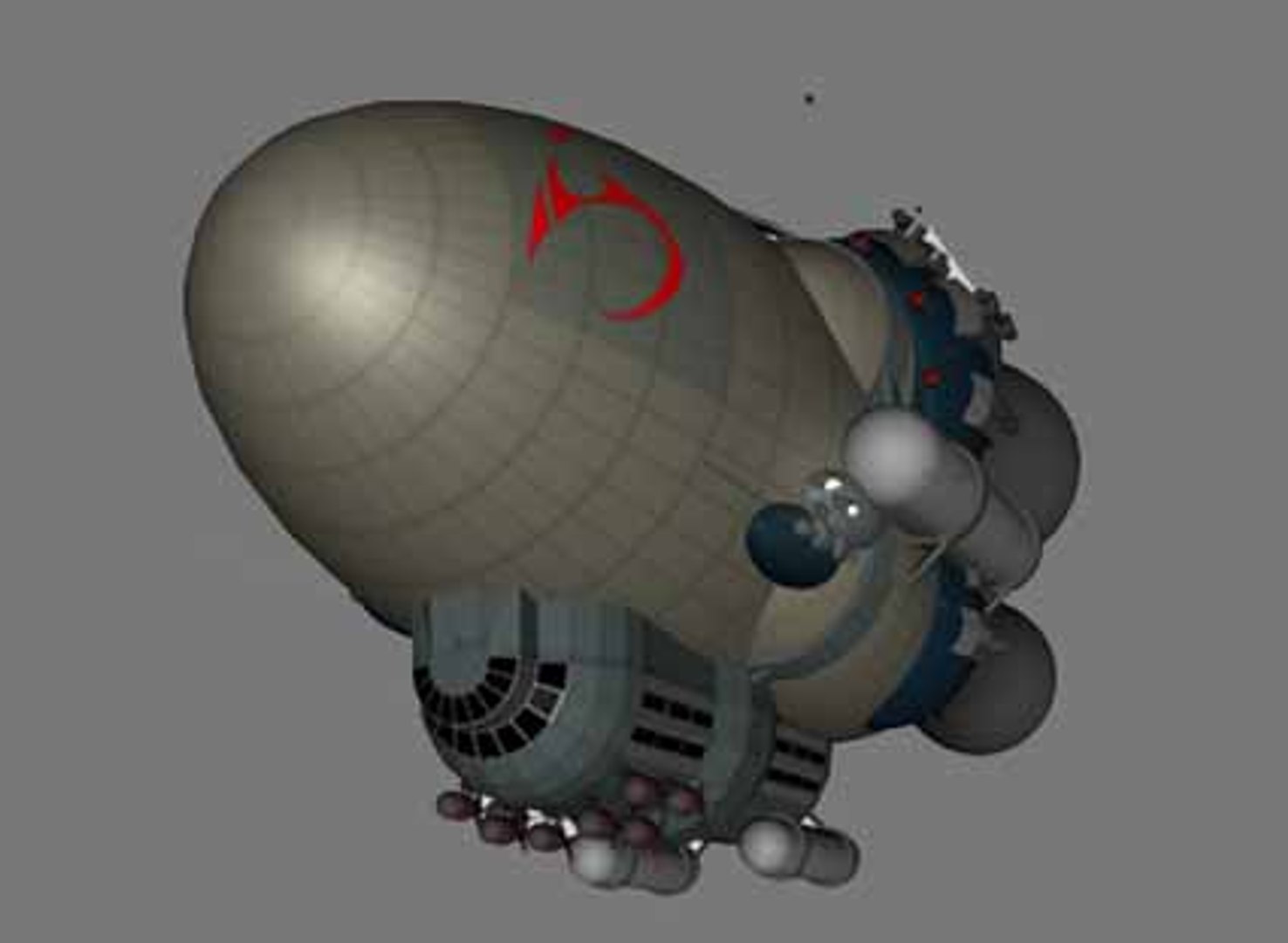 3d Model Battle Blimp