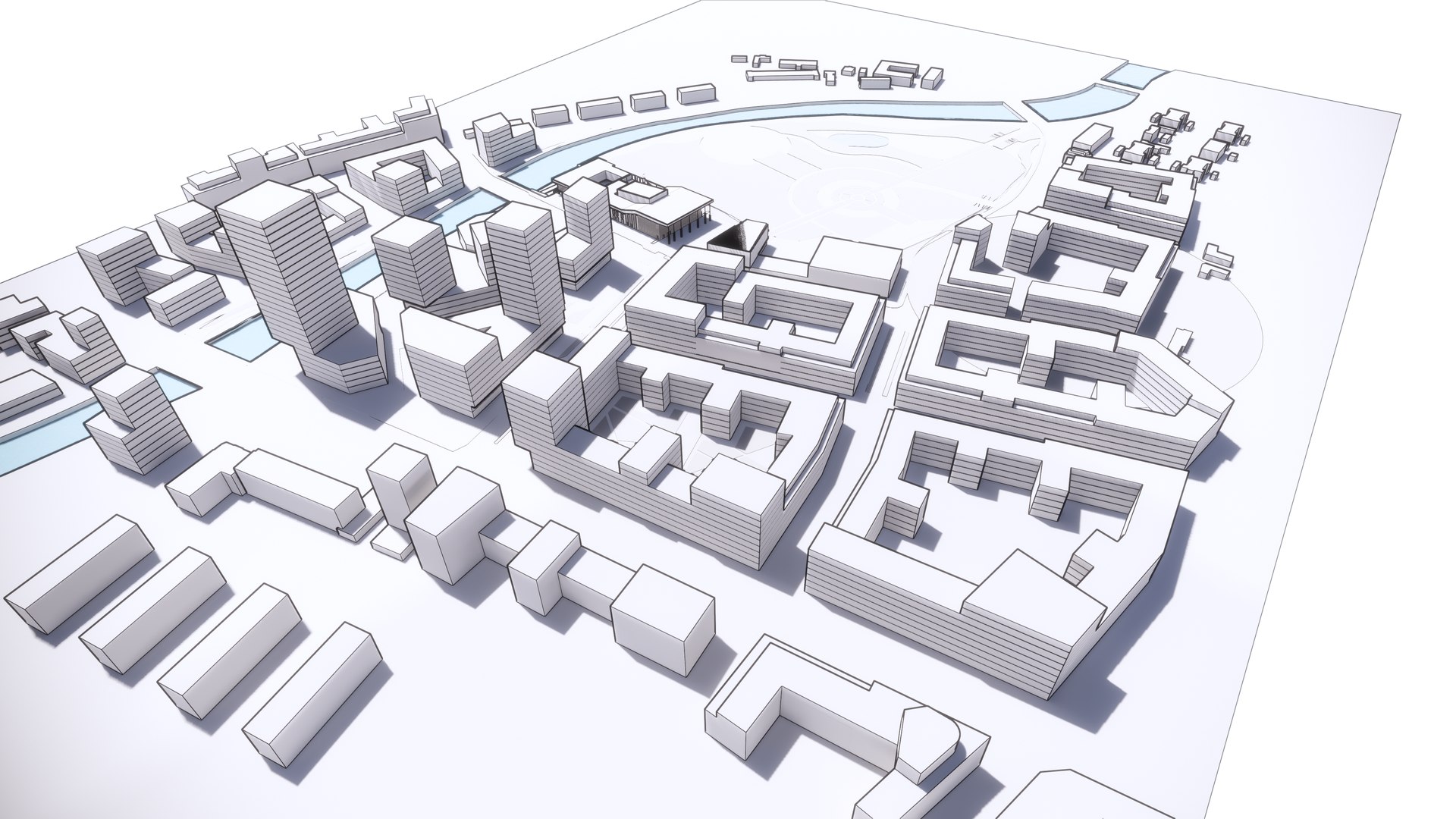 3D Model Urban Scene - TurboSquid 1569218