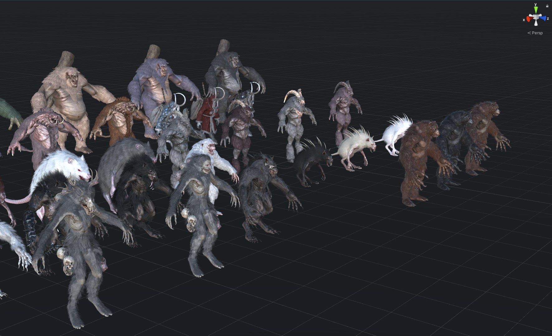 3D Legendary Mythical Monsters Pack Collection - TurboSquid 2086223