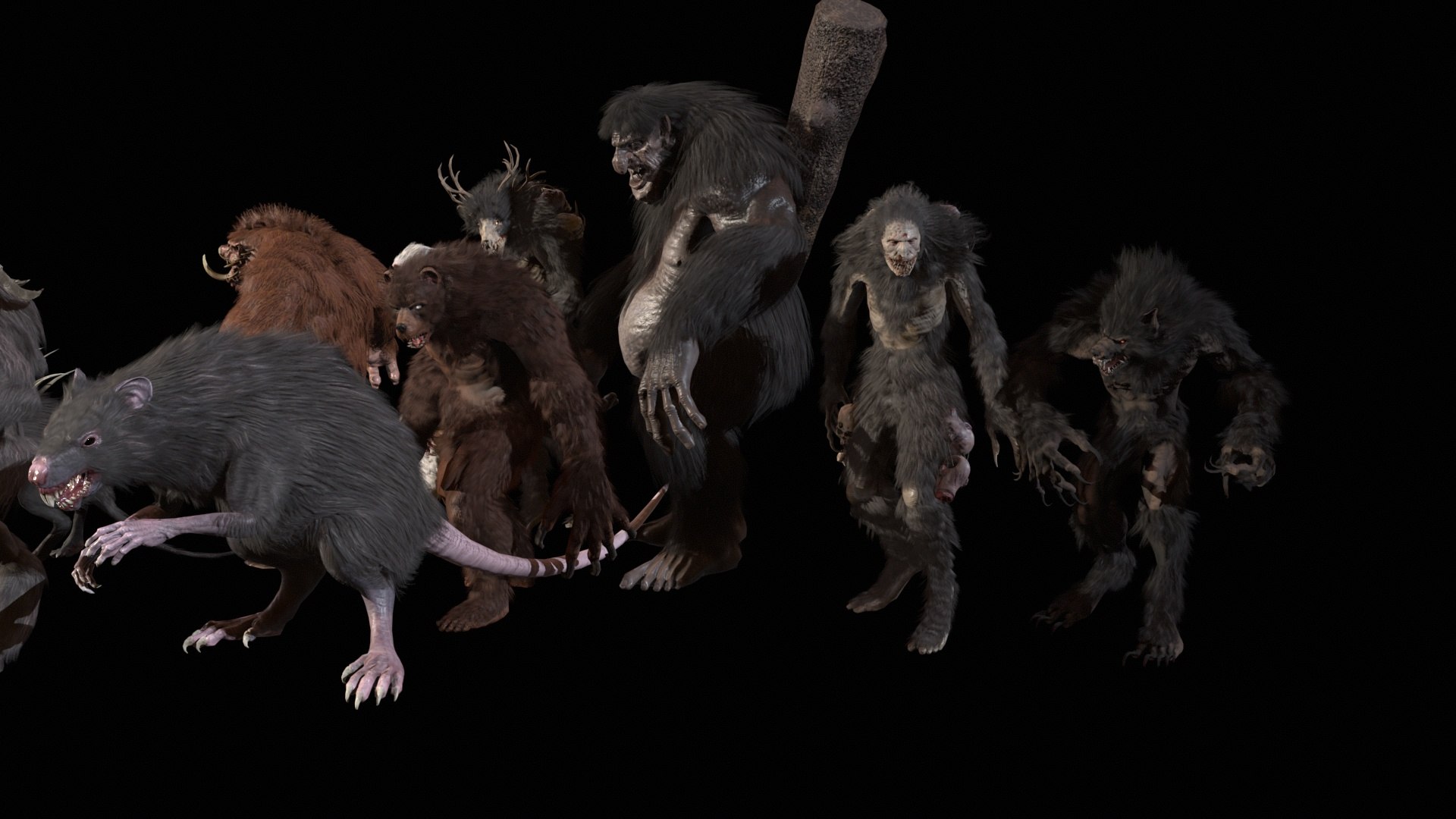 3D Legendary Mythical Monsters Pack Collection - TurboSquid 2086223