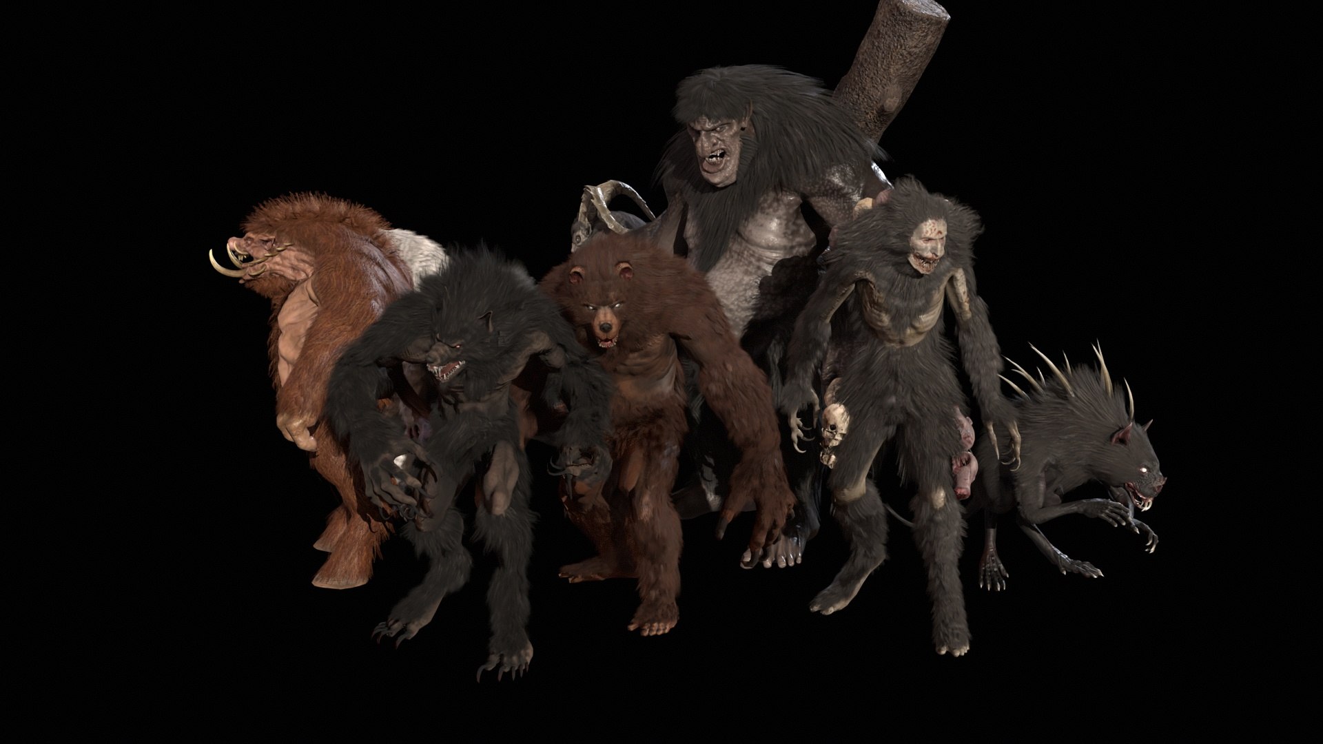 3D Legendary Mythical Monsters Pack Collection - TurboSquid 2086223