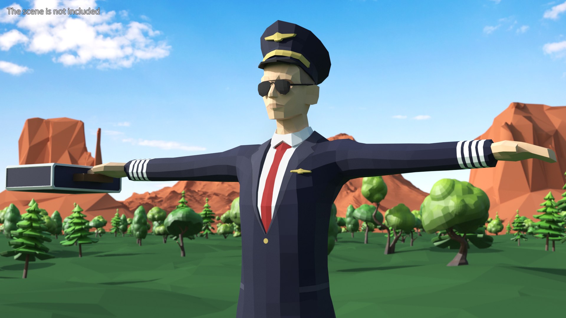 3D Pilot Low Poly Rigged Model - TurboSquid 2191971
