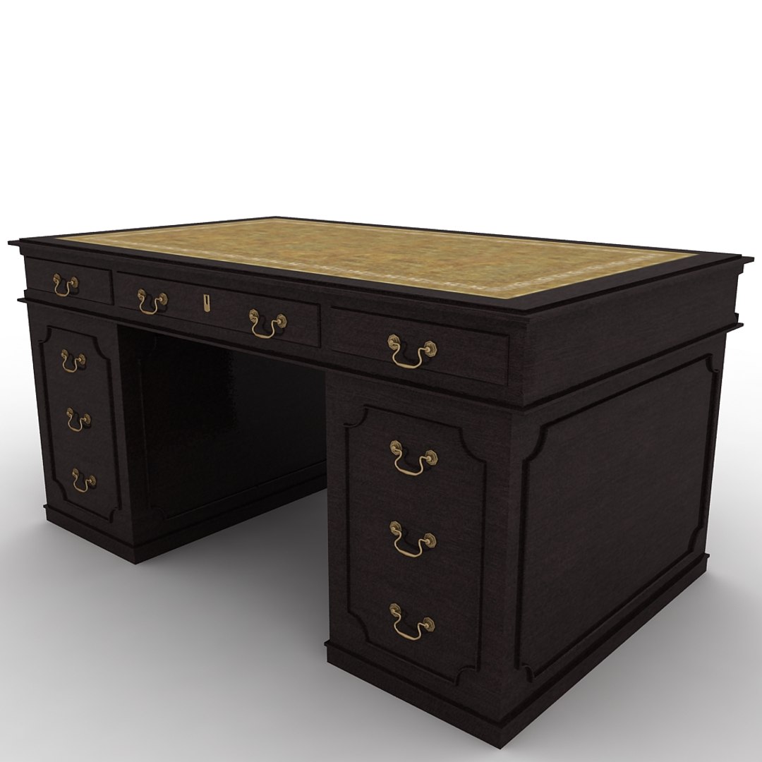 3d Classic Desk Model