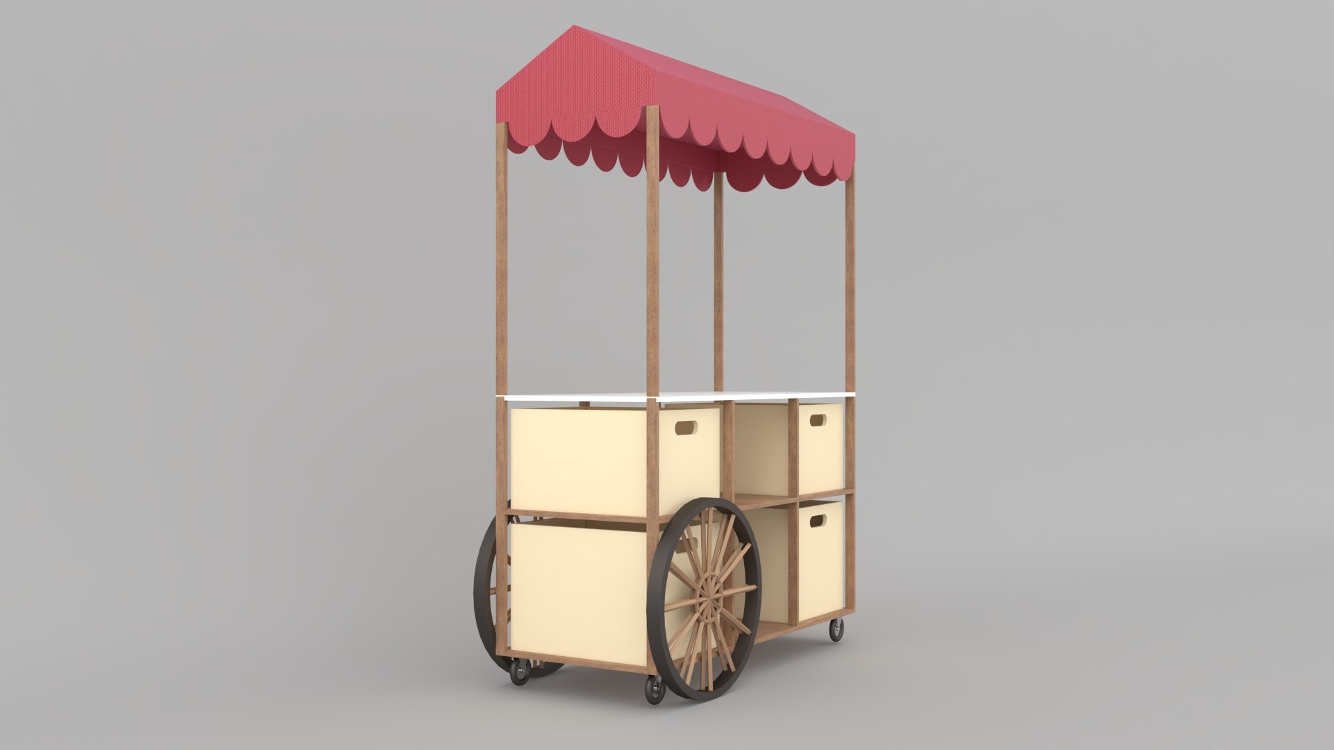 3D Toll Booth With Wheels - TurboSquid 2170239