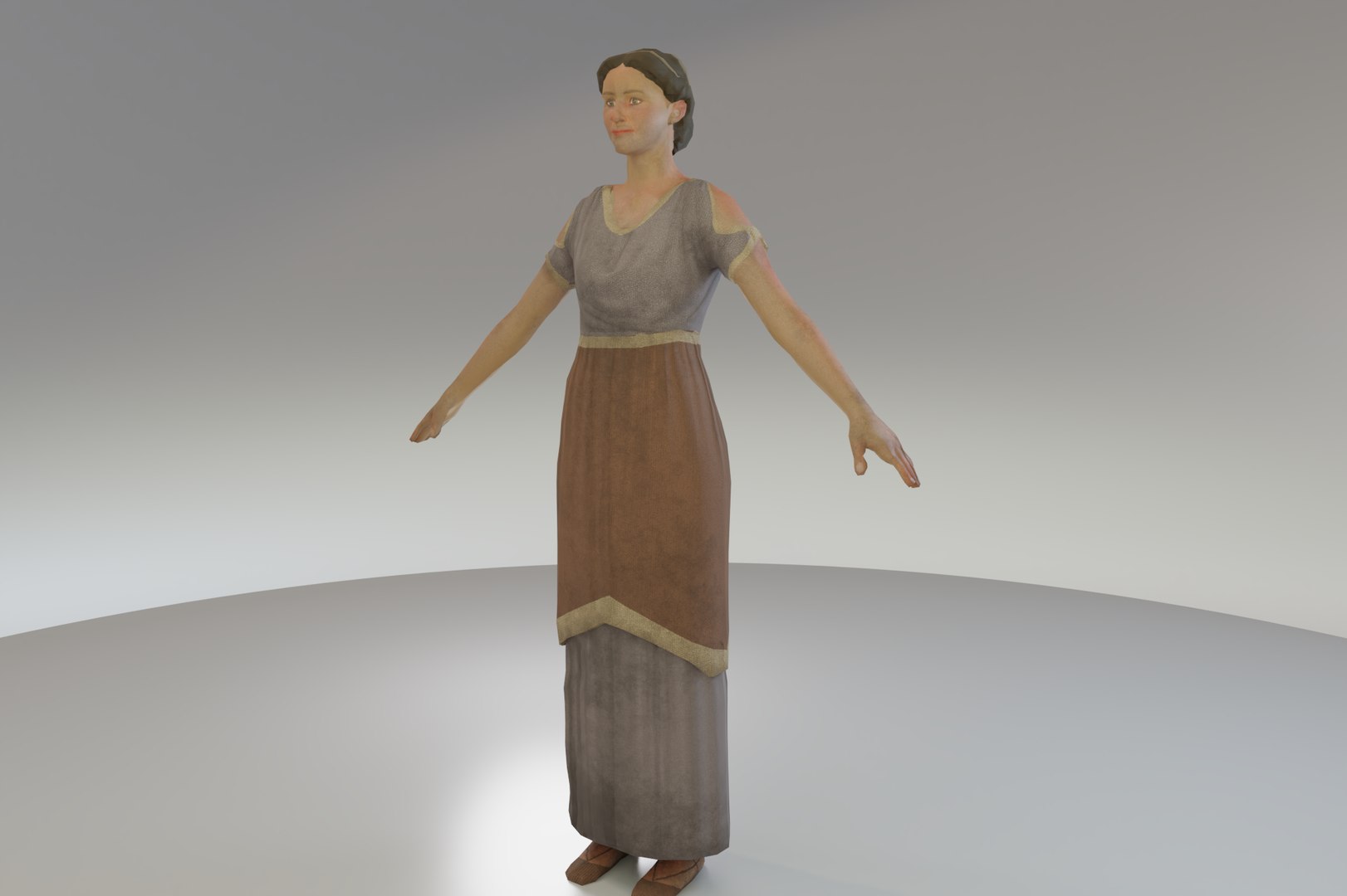 Rigged Roman Peasant Woman 3D Model - TurboSquid 1811268