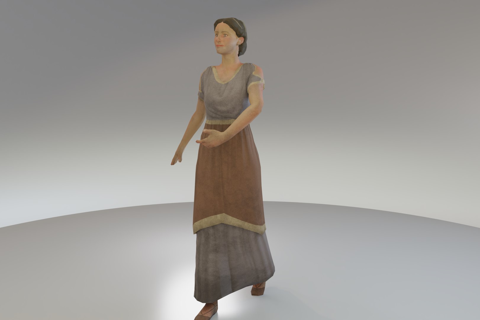 Rigged Roman Peasant Woman 3D Model - TurboSquid 1811268