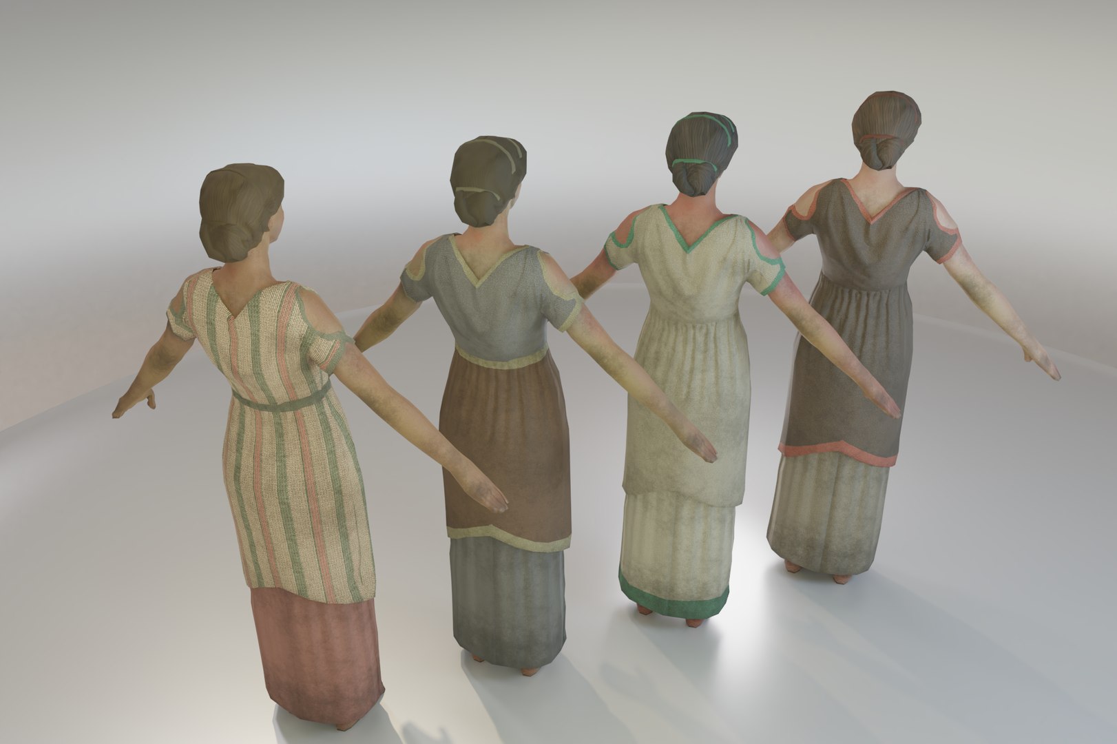 Rigged Roman Peasant Woman 3D Model - TurboSquid 1811268