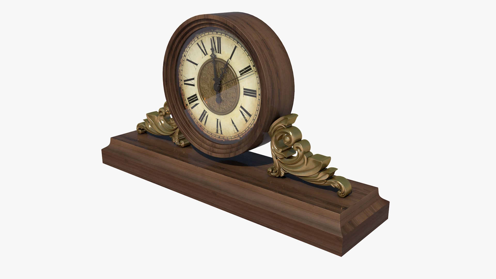 Clock Mantel 3D - TurboSquid 1622602